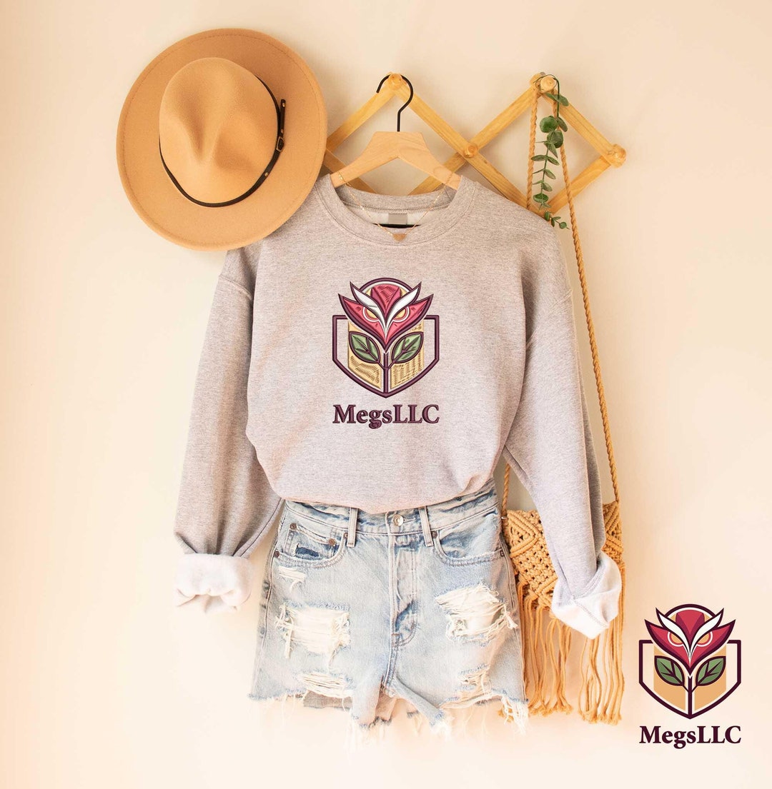 Custom Embroidered Business Logo Sweatshirt, Personalized Business Logo ...