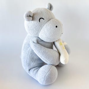 Organic Stuffed Animal Hippo Toy With Asthma Inhaler & Book Gift Set - Etsy