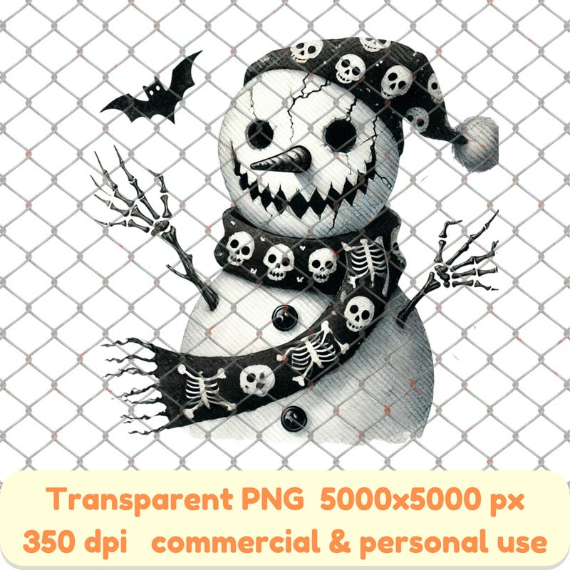 Creepy Snowman - Etsy