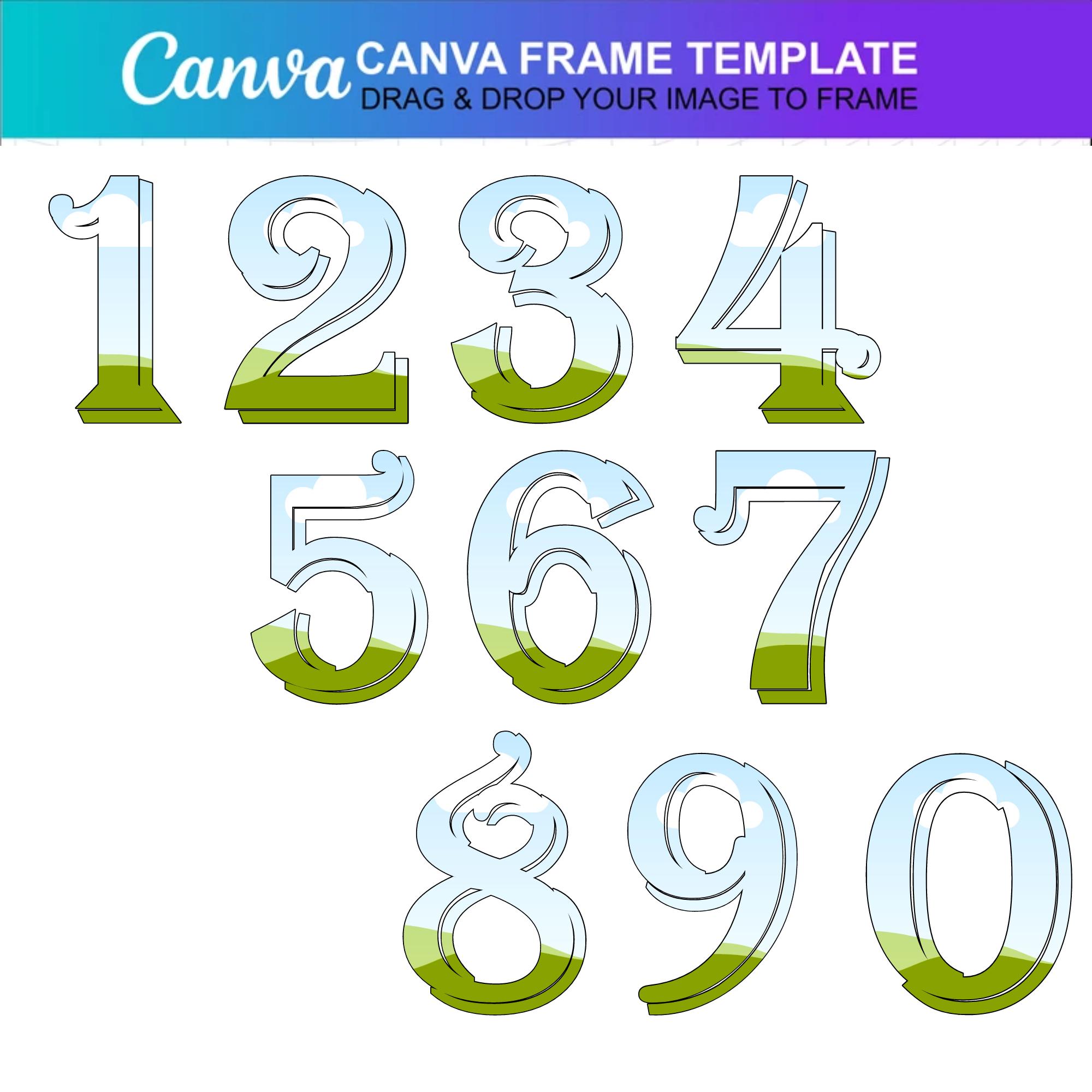 Custom Alphabet Canva Frame Template, Editable Letter Frames for DIY ...
