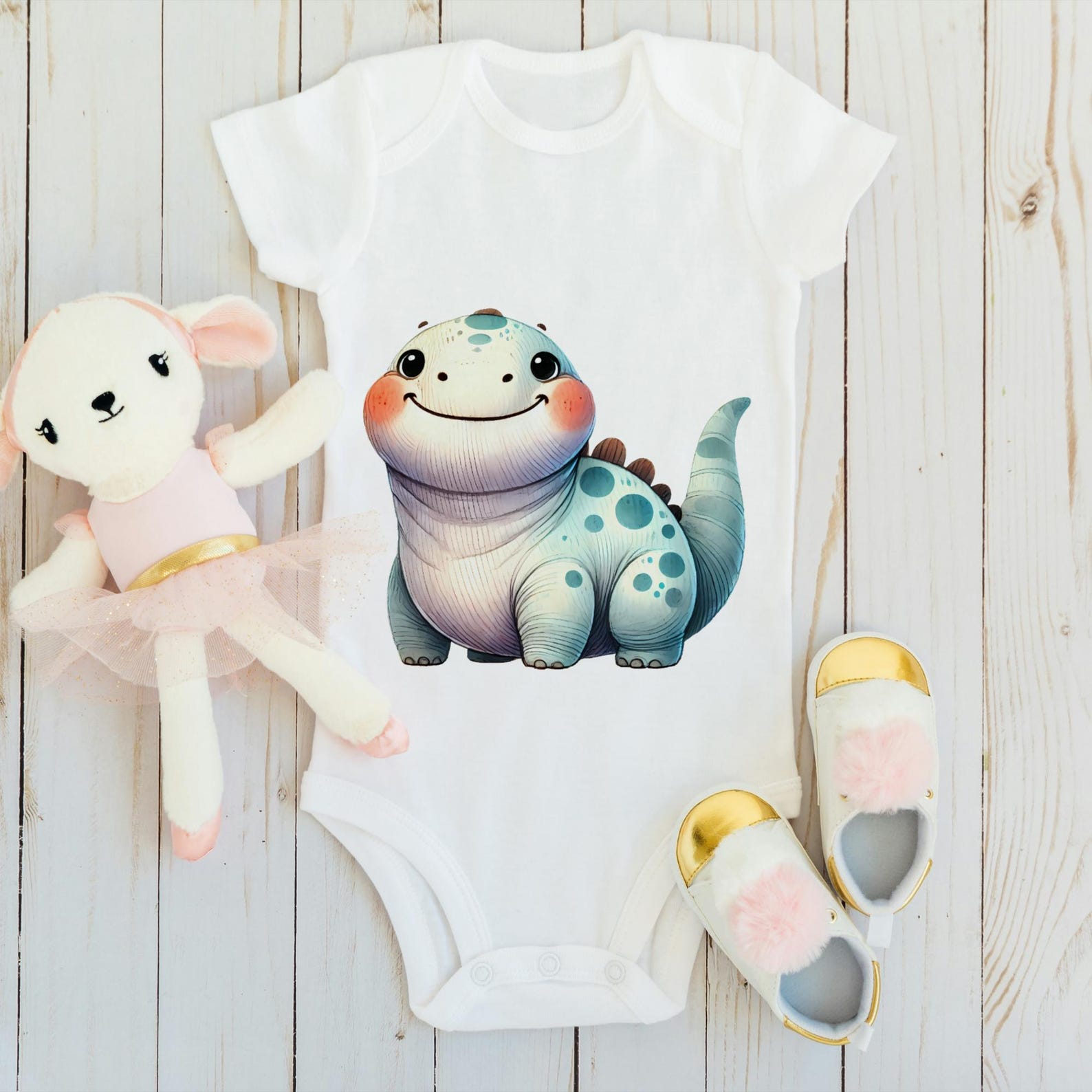 Watercolor Dinosaur Clipart Collection - Cute Prehistoric Animal ...