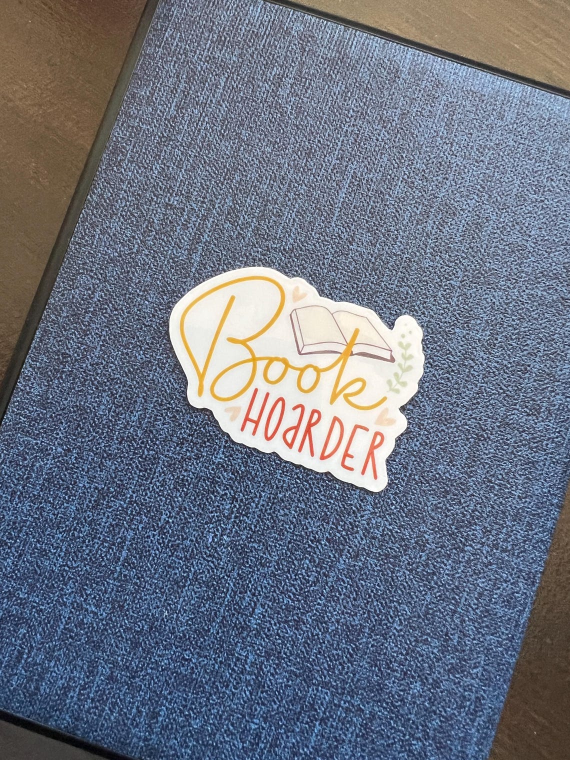Book Hoarder Glossy Vinyl Sticker, Water Resistant, Laptop Sticker ...