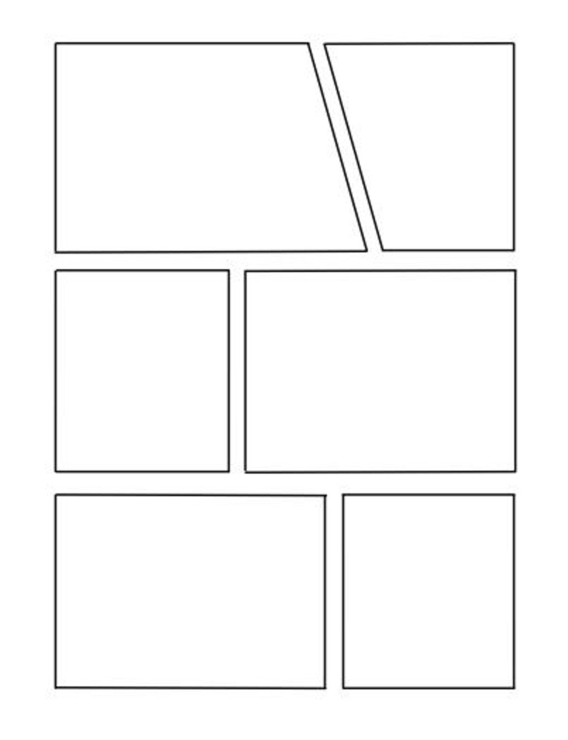 500 Mega Bundle Blank Comic Book Pages | Manga Panels | Blank Comic ...