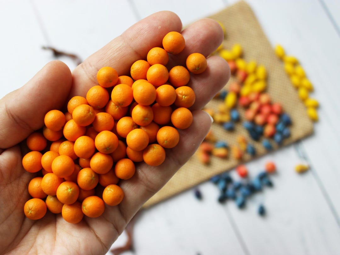 Miniature Orange 1:12 Miniature Fruits Realistic Miniature Food for ...