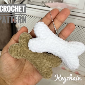 CROCHET PATTERN Bone Toy Keychain Bone Halloween Decor Amigurumi Tutorial PDF File - Etsy