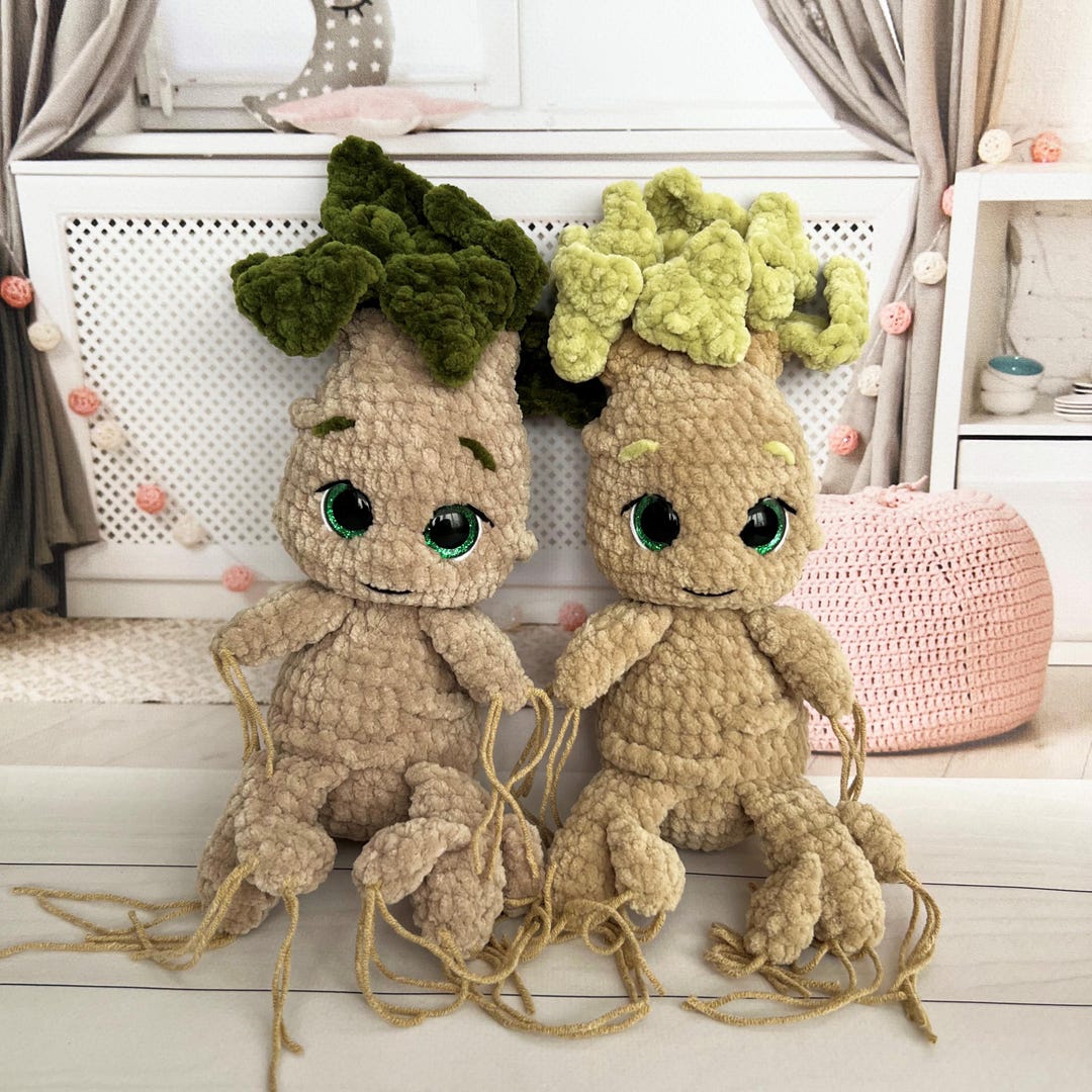 Plush Mandrake Toy Cute Mandrake Flower Toy Handmade Mandrake Magic Toy ...