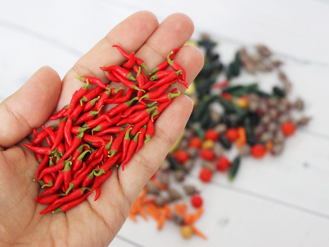 Miniature Chili Pepper 1:12 Miniature Vegetables Miniature Pepper ...