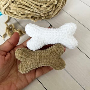 CROCHET PATTERN Bone Toy Keychain Bone Halloween Decor Amigurumi ...