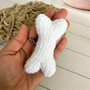CROCHET PATTERN Bone Toy Keychain Bone Halloween Decor Amigurumi ...