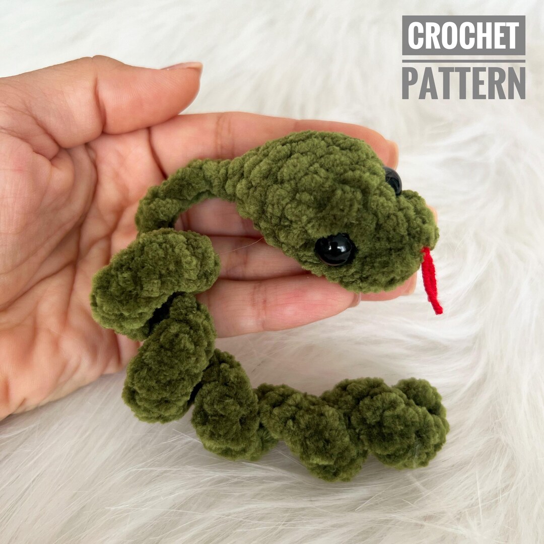 CROCHET PATTERN Snake Toy New Year's Snake Toy Christmas Snake Toy ...