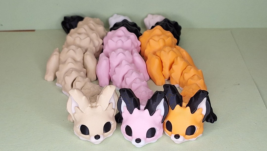 3D Printed Cute Fox Fidget Toy Seomaxing Segment, Fidget, Cute ...
