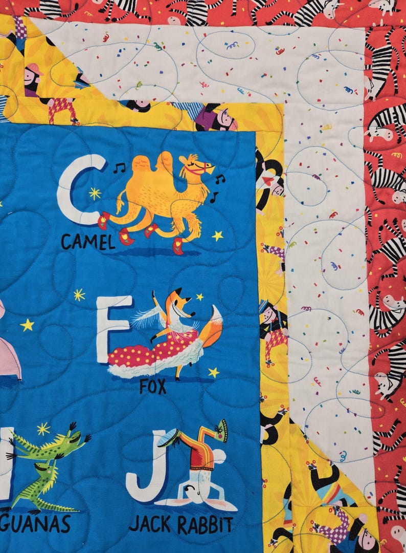 ABC Dance Panel Quilt - Etsy
