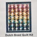 Dutch Braid Quilt Kit 60" X 74" in Retro Rainbow Batiks From Robert ...