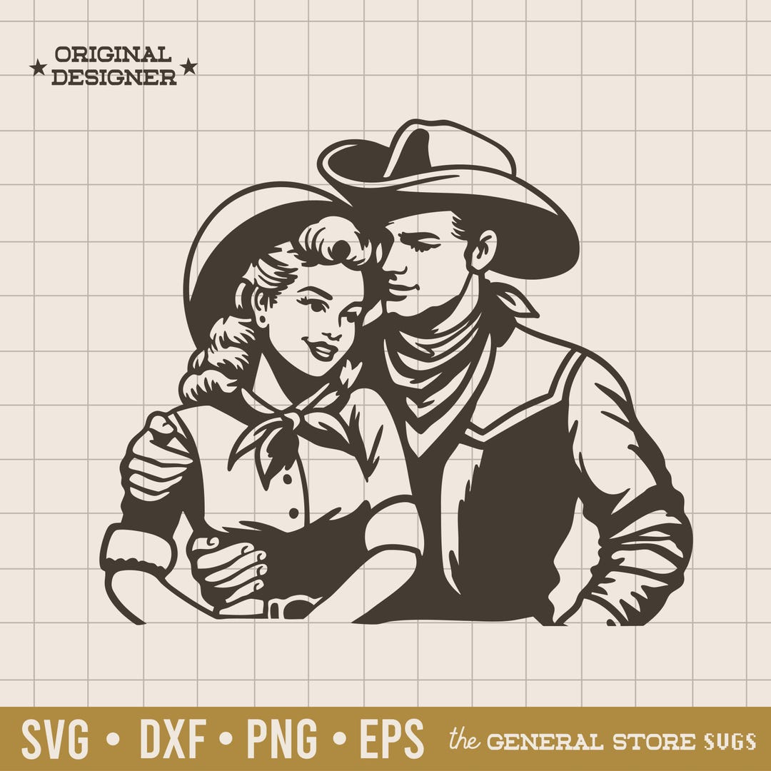Western Romance Svg / Country Western Svg / Vintage Cowgirl / Western ...