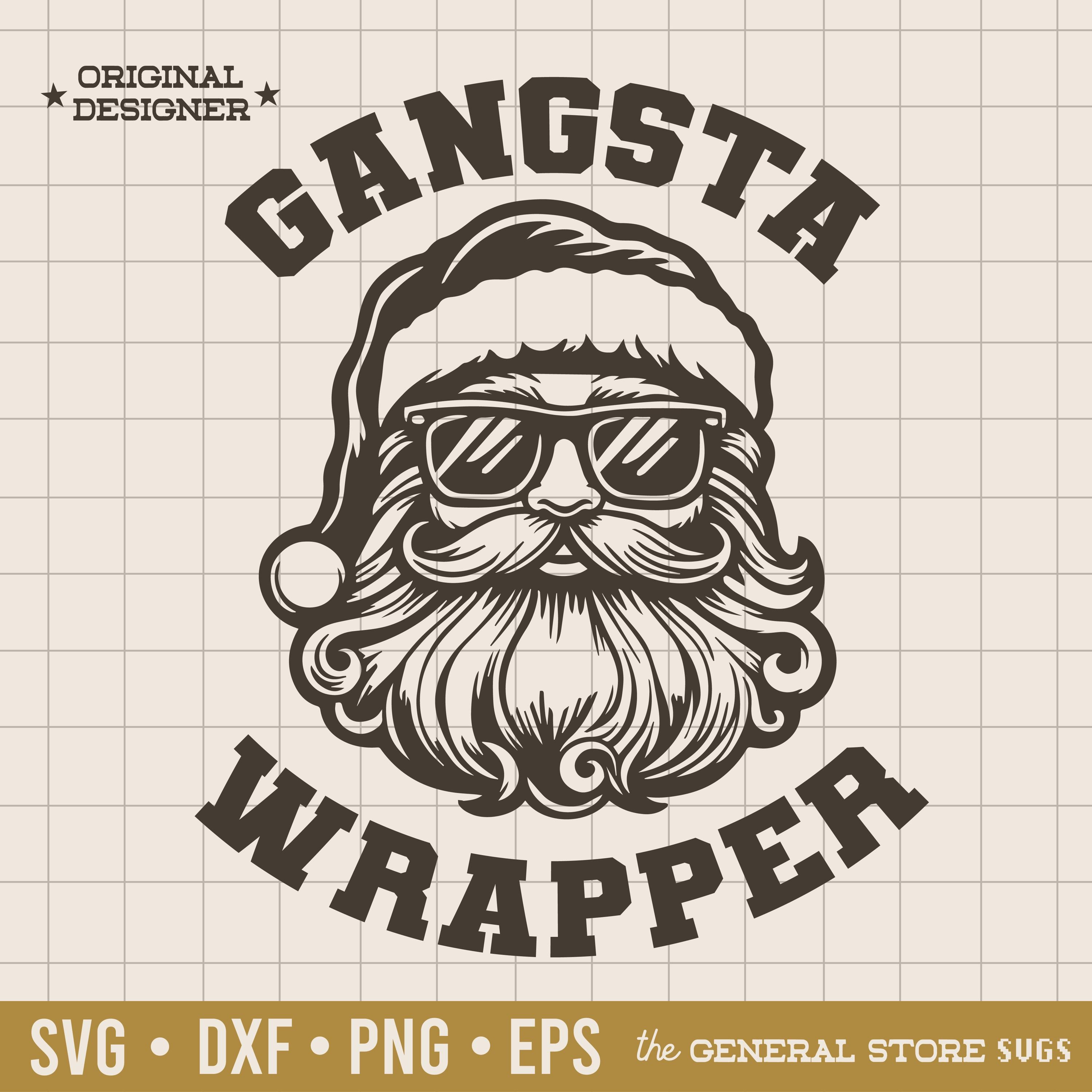 Gangsta Wrapper Santa SVG: Funny Christmas Shirt Design (digital) - Etsy
