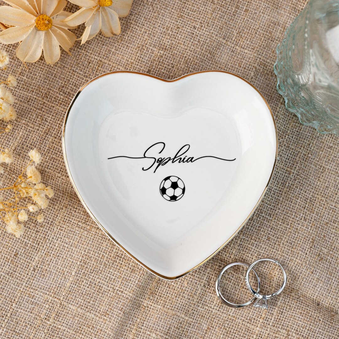 Custom Soccer Trinket Dish,soccer Gifts for Girls, Soccer Senior Gifts ...