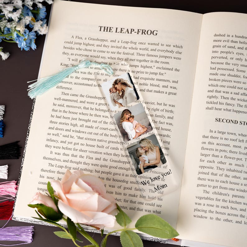 Custom Friends Photo Bookmark, Photo Gifts for Her, Acrylic Bookmark ...