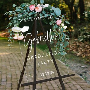 2025 Graduation Party Welcome Sign, Graduation Party Decor Sign ...