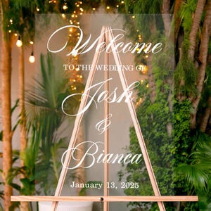 Wedding Welcome Sign, Modern Wedding Sign, Acrylic Wedding Sign,welcome ...