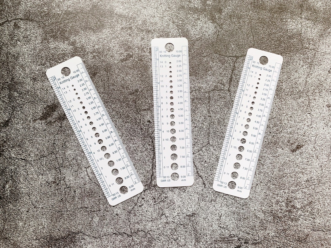 Small Knitting Needle Gauge/needle Sizer - 5 1/2 Inch -- Knitting ...