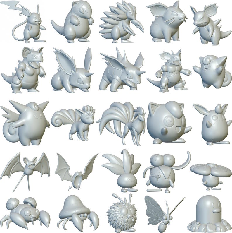 Pokemon Pack 3D Files - Etsy