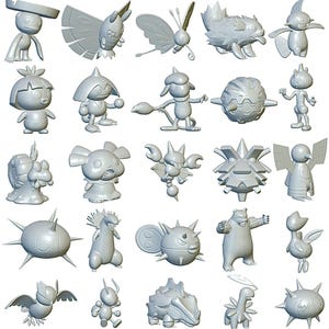 Pokemon Pack 3D Files - Etsy