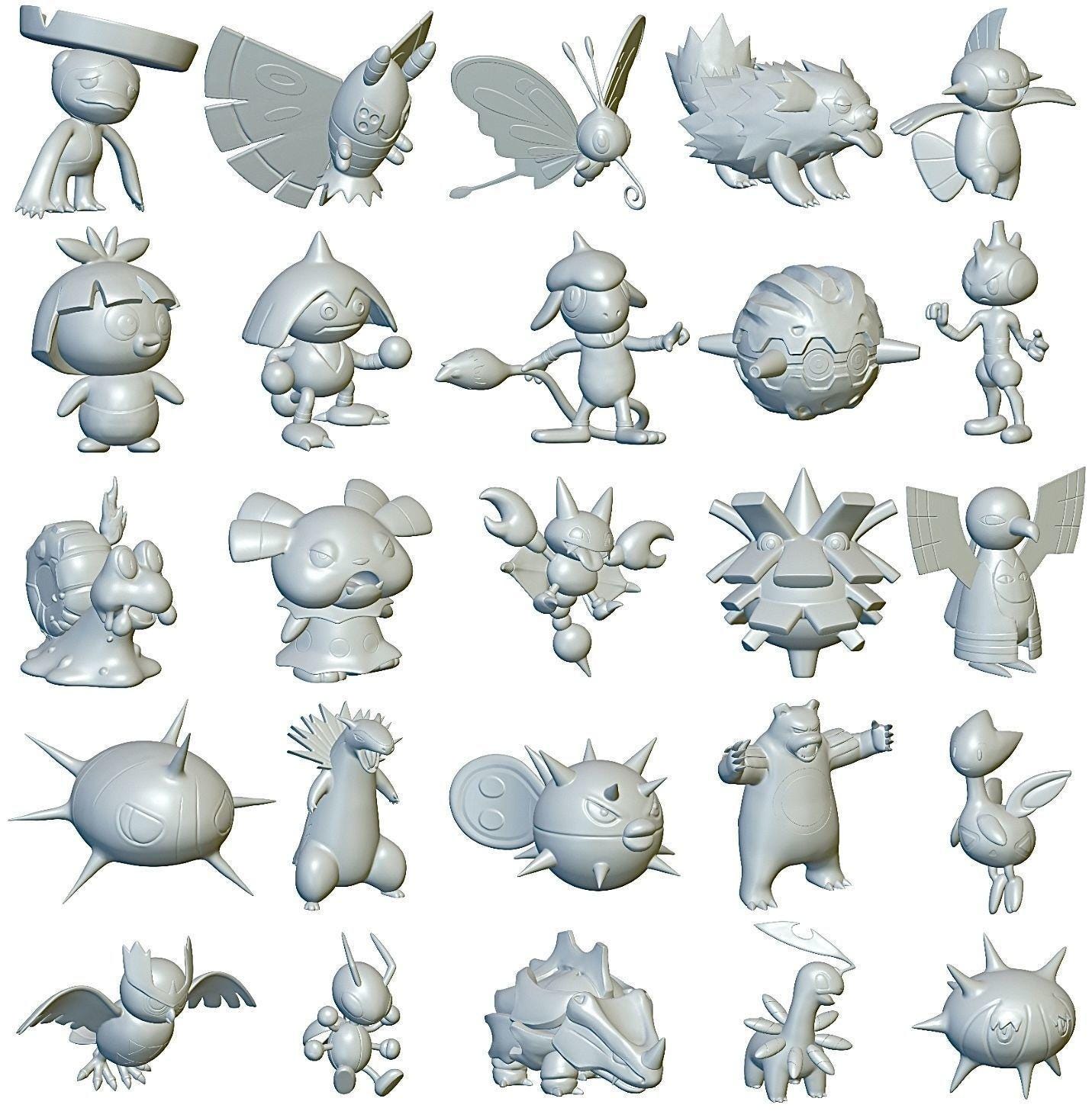 Pokemon Pack 3D Files - Etsy