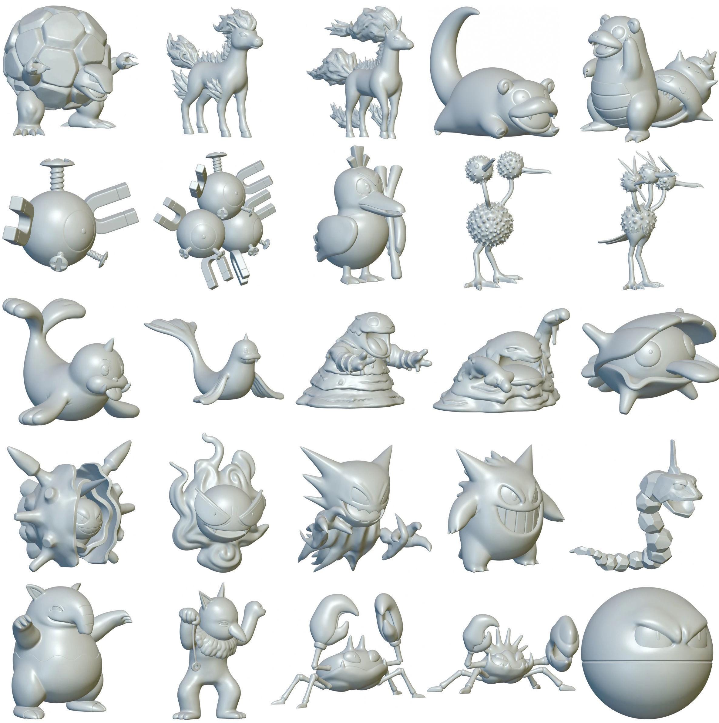 Pokemon Pack 3D Files - Etsy