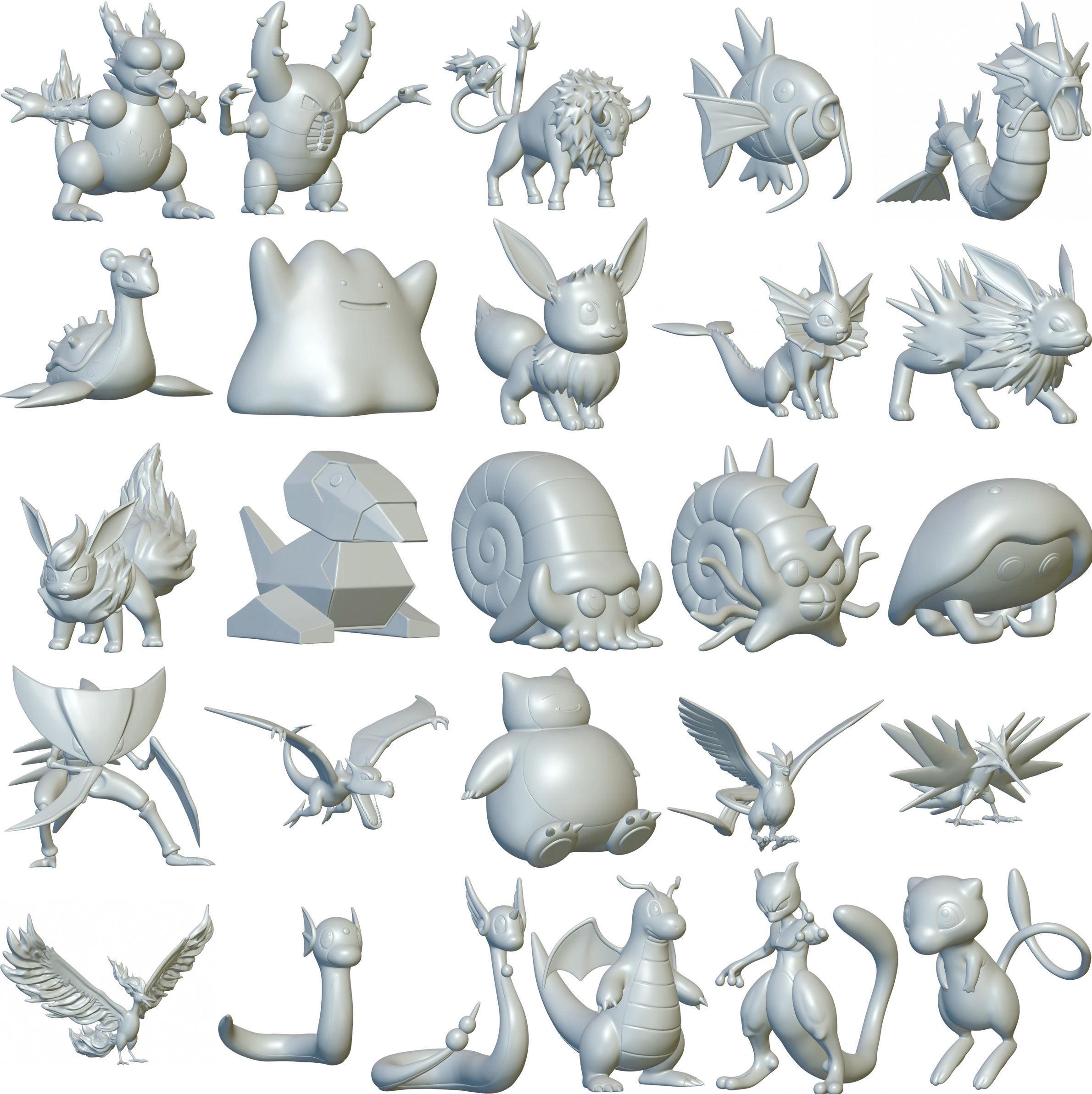 Pokemon Pack 3D Files - Etsy