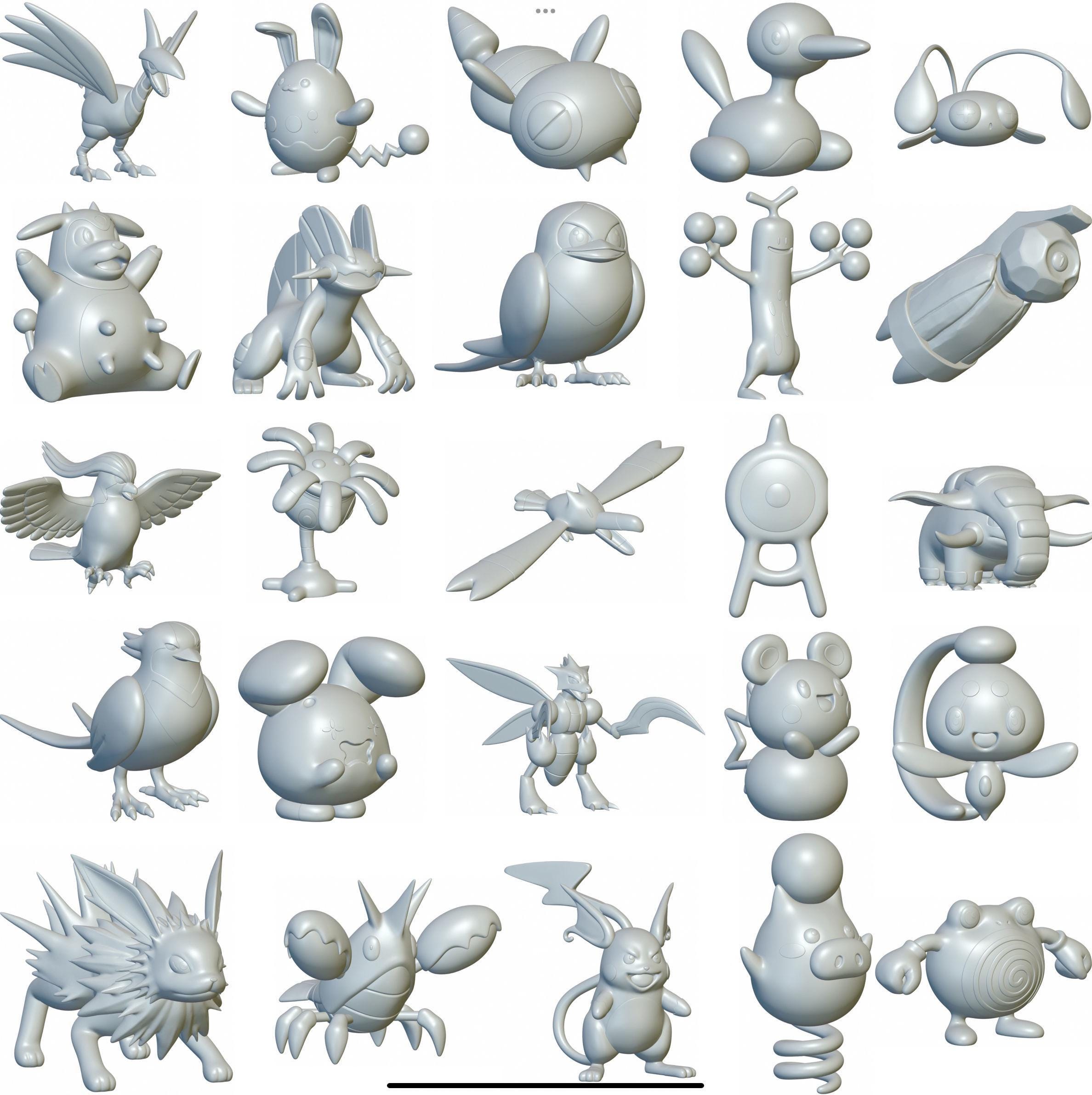 Pokemon Pack 3D Files - Etsy