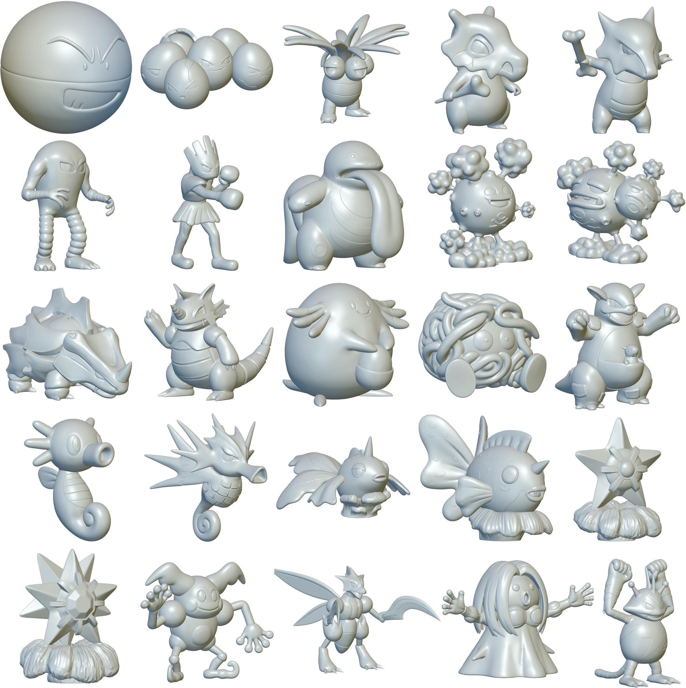 Pokemon Pack 3D Files - Etsy