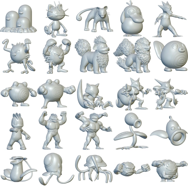 Pokemon Pack 3D Files - Etsy
