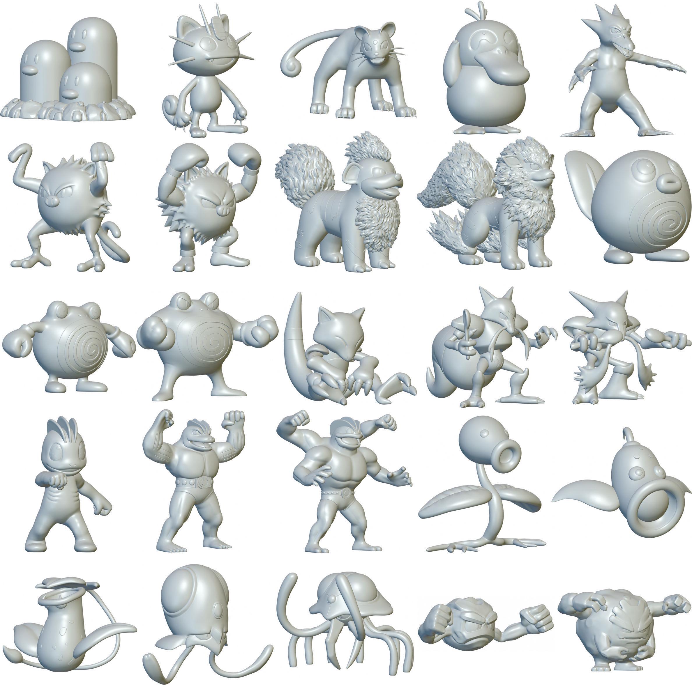 Pokemon Pack 3D Files - Etsy