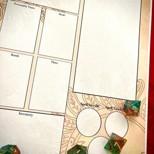 Sun Themed Dnd 5e Character Sheet Digital Download - Etsy Australia
