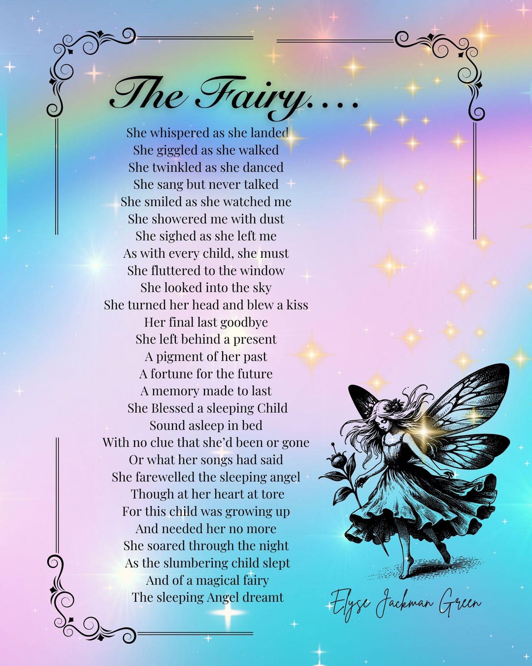 Magical Fairy Poem - Etsy UK