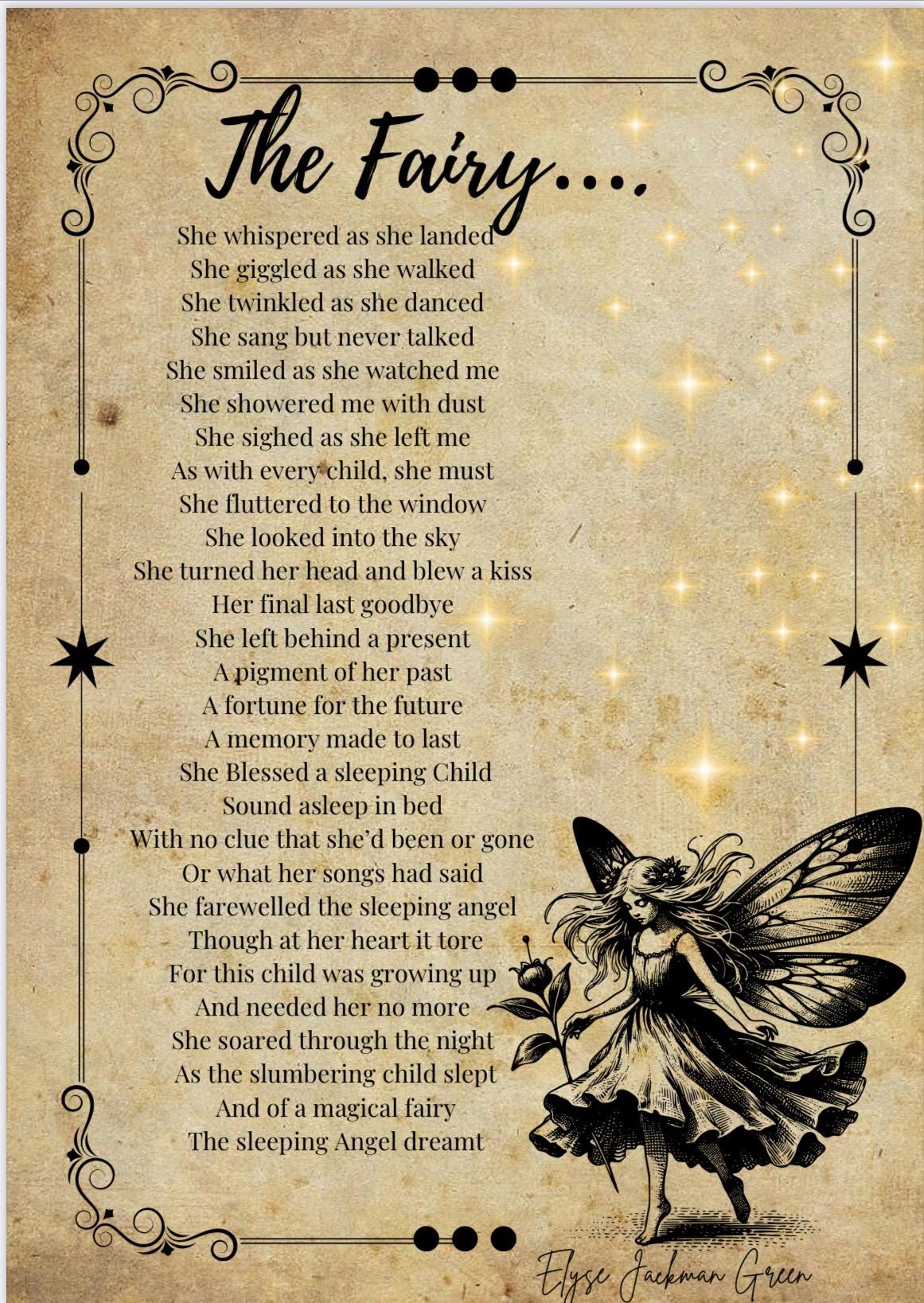 Magical Fairy Poem - Etsy