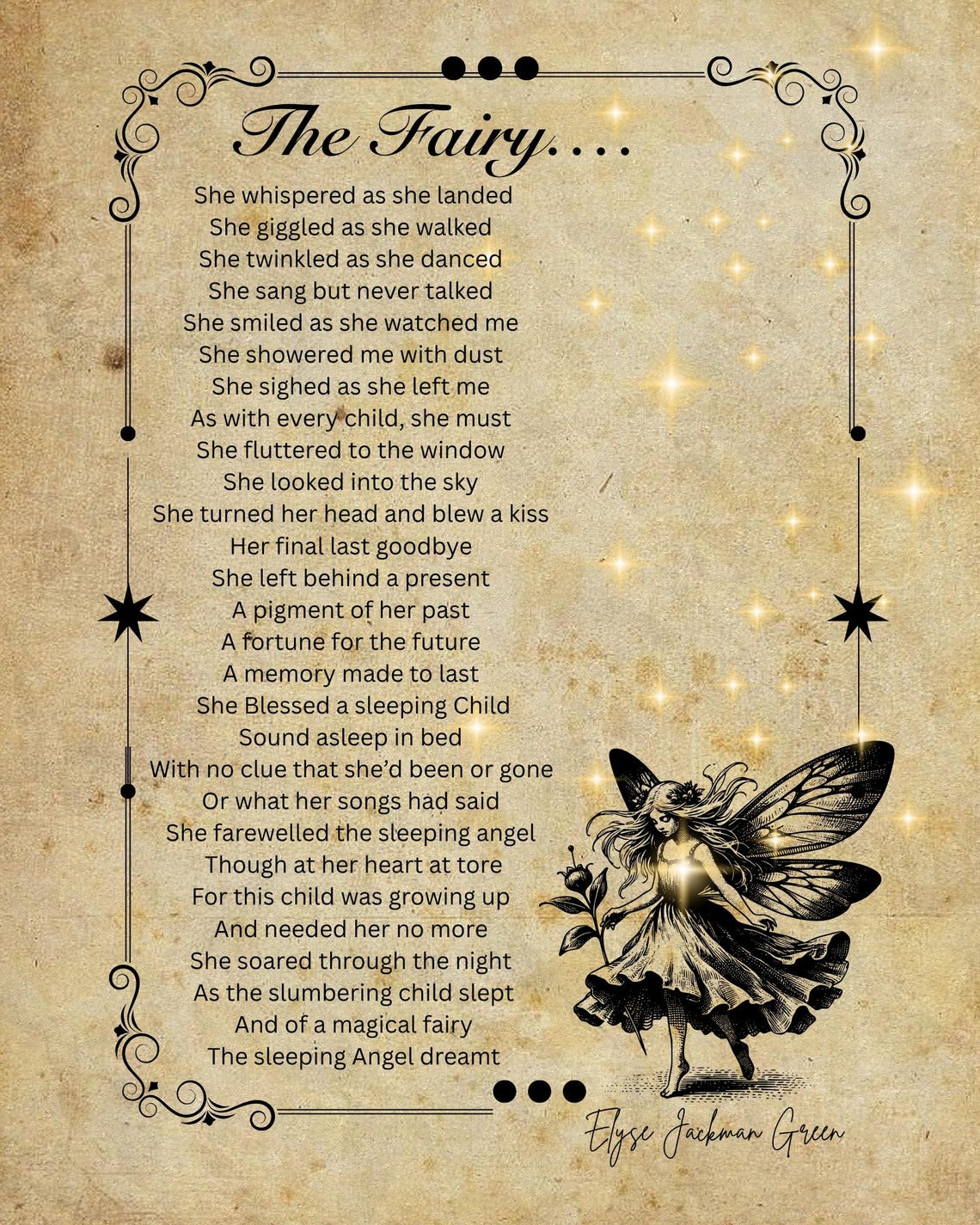 Magical Fairy Poem - Etsy UK