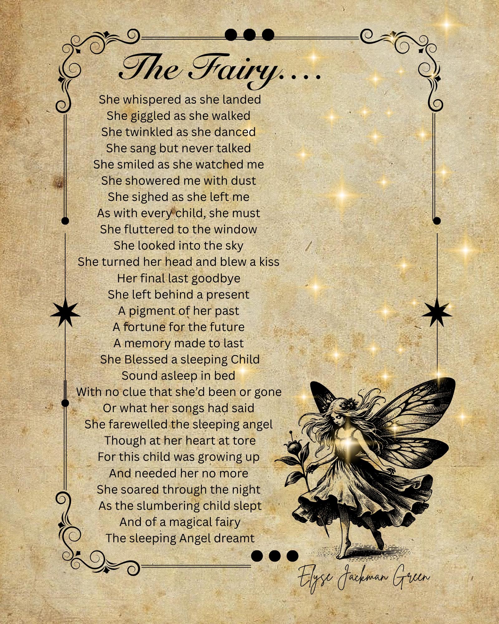 Magical Fairy Poem - Etsy UK