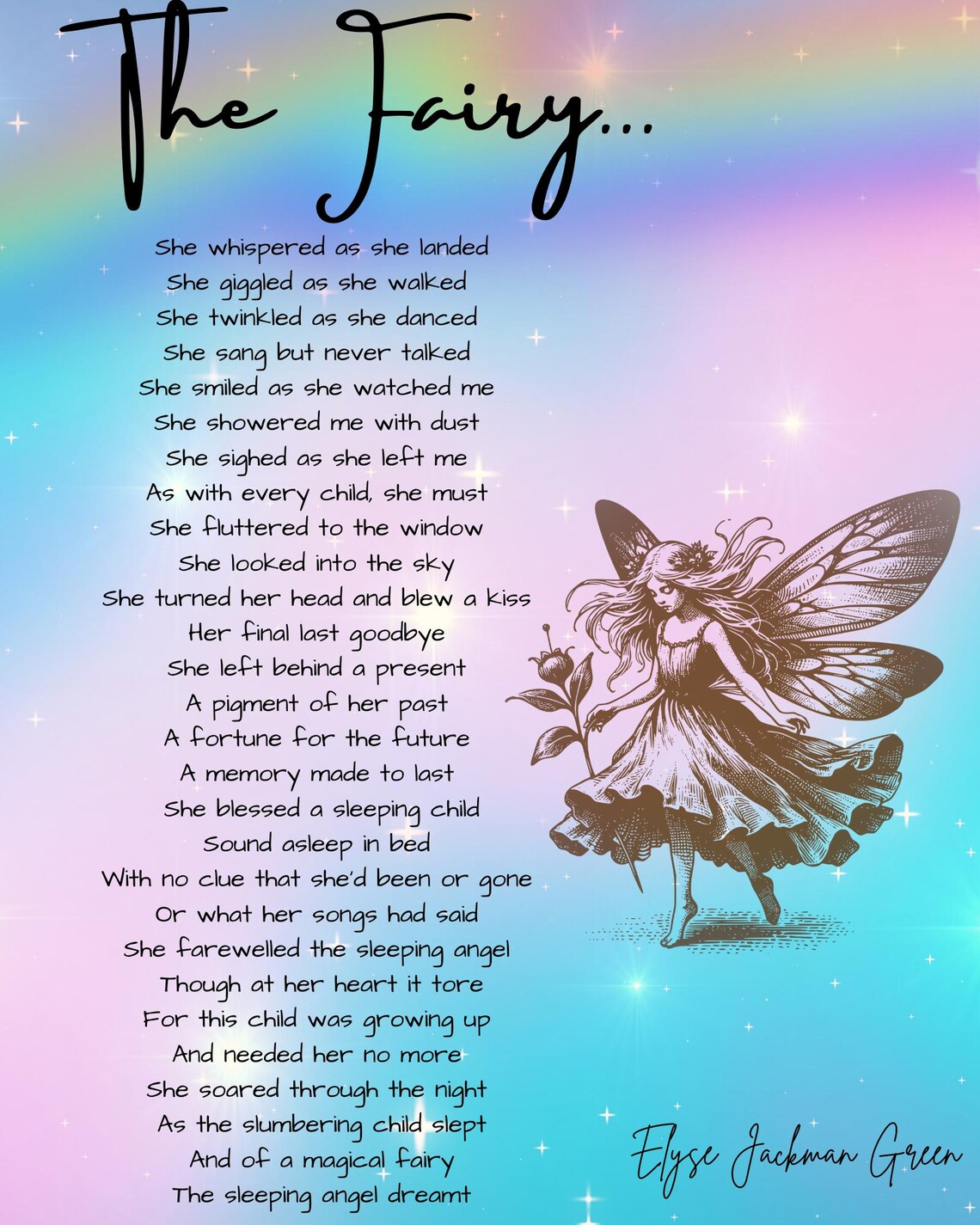 Magical Fairy Poem - Etsy