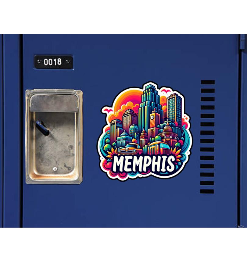 Memphis Tennessee Fridge Magnet or Laptop Sticker - Etsy