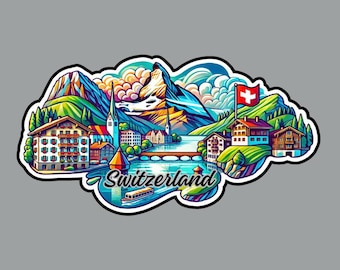 Switzerland Sticker Stamp - Etsy