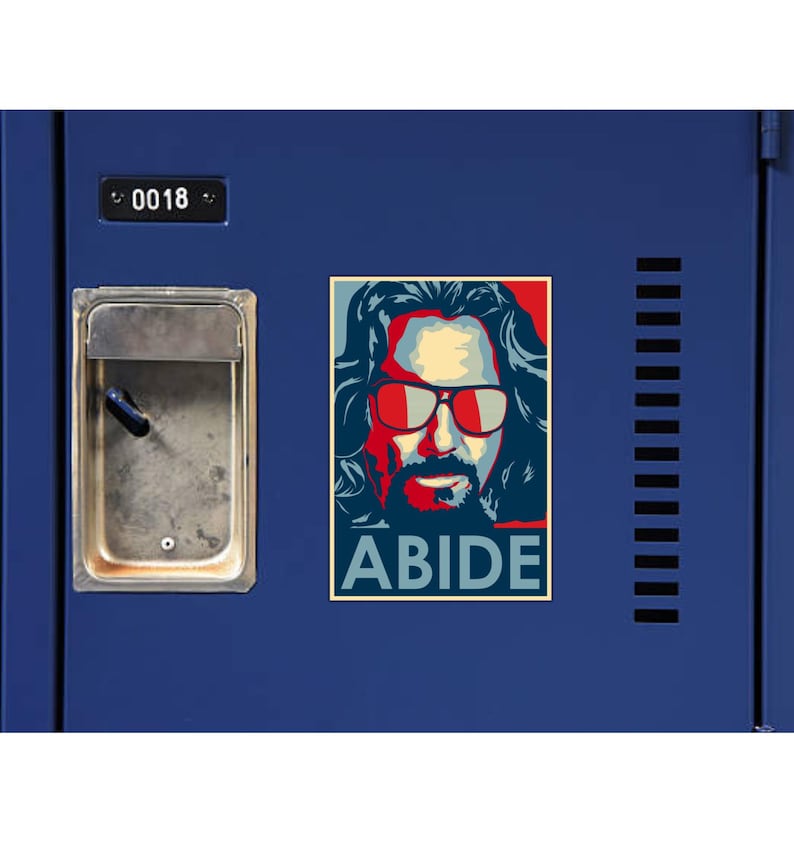Big Lebowski the Dude Abides Fridge Magnet or Laptop Sticker - Etsy
