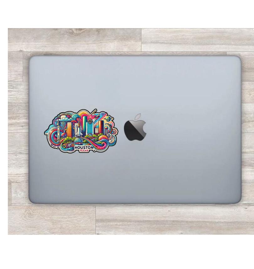 Houston Texas Fridge Magnet or Laptop Sticker - Etsy