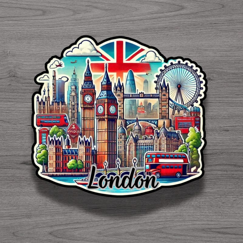 Fridge London Magnet - Etsy