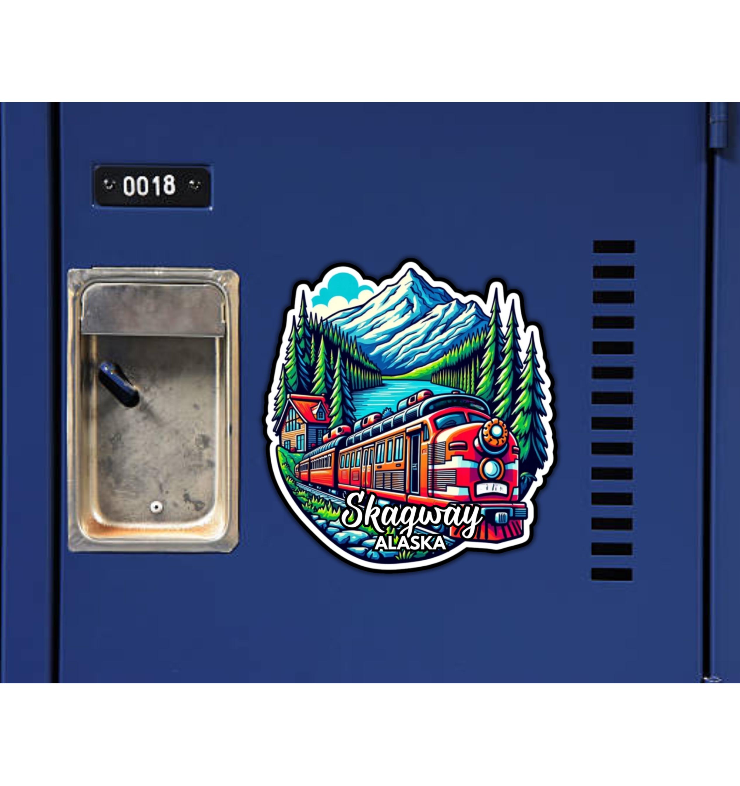 Skagway Alaska Fridge Magnet or Laptop Sticker - Etsy