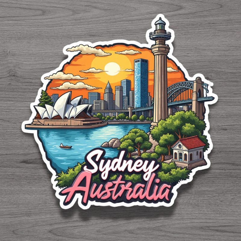 Sydney Fridge Magnets - Etsy