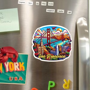 San Francisco California Fridge Magnet - Etsy