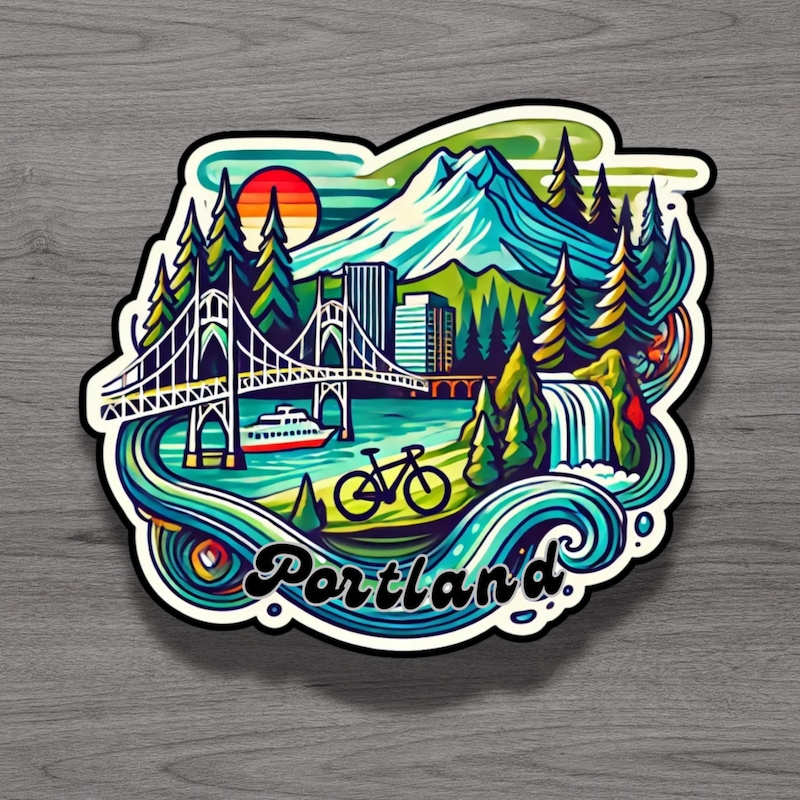 Stickers Portland Oregon - Etsy
