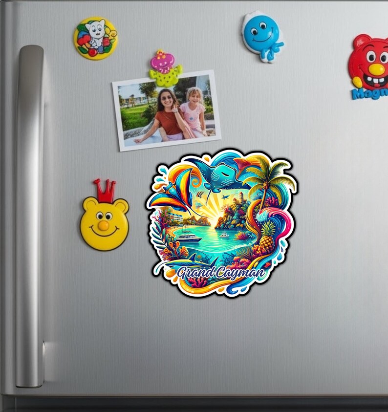 Grand Cayman Islands Fridge Magnet or Laptop Sticker - Etsy