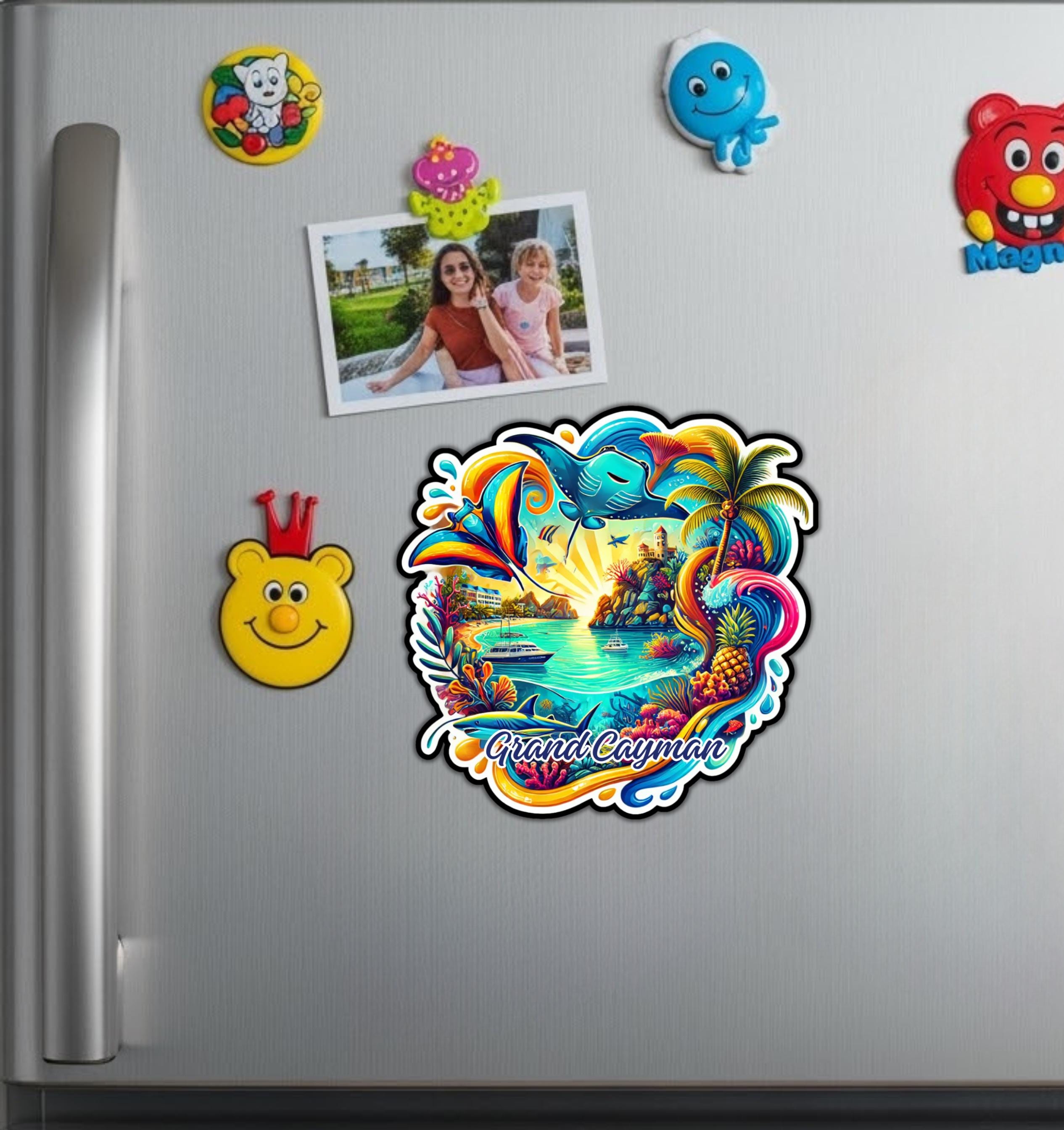 Grand Cayman Islands Fridge Magnet or Laptop Sticker - Etsy